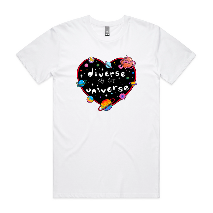 Diverse As The Universe Tee Ethically Made T-Shirts, Hoodies, Jumpers ...