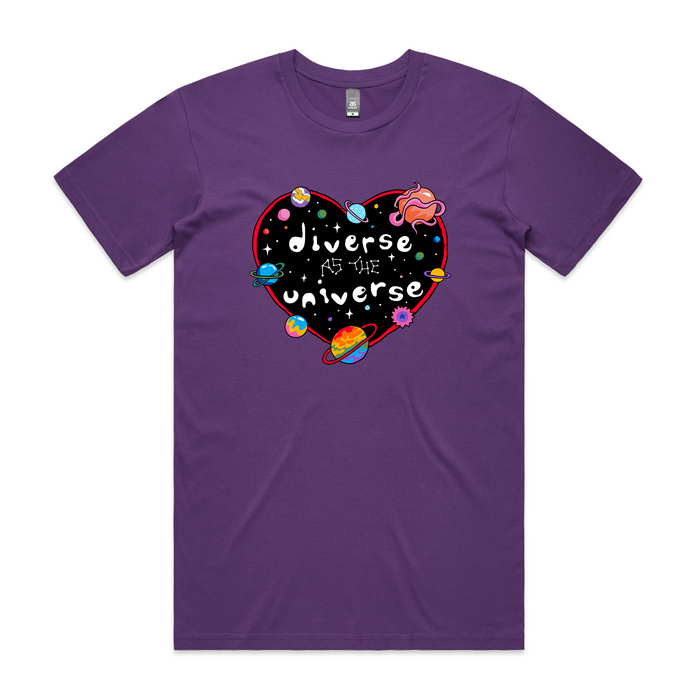Diverse As The Universe Tee Ethically Made T-Shirts, Hoodies, Jumpers ...