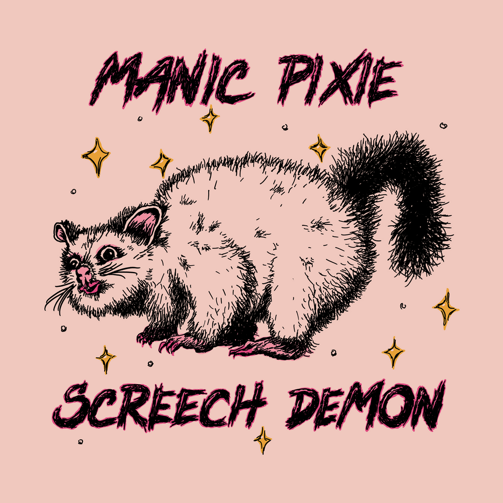 Buy Printed Manic Pixie Screech Demon Tee Online | Shop at Lonely Kids Club